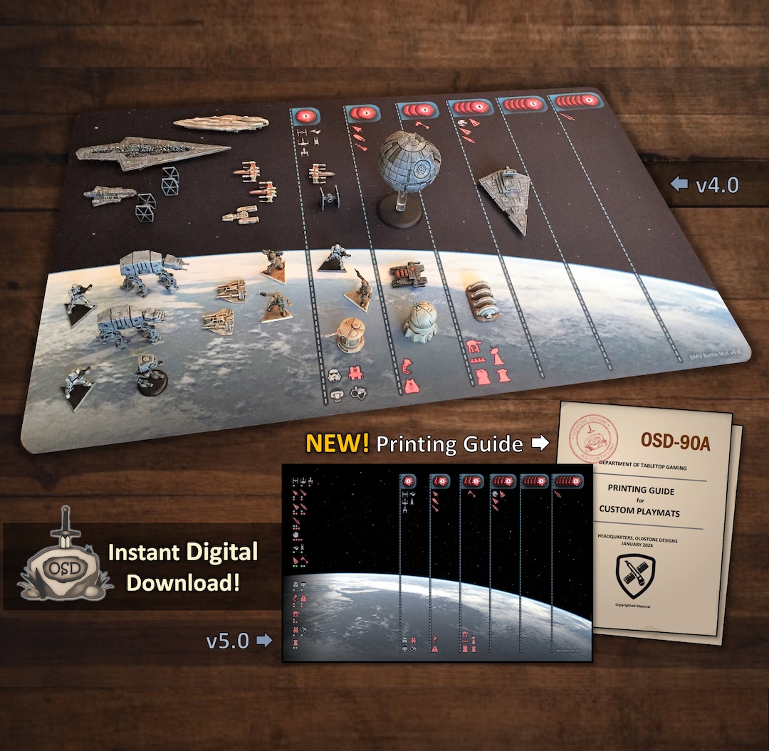 Star Wars Rebellion Compatible Battle Mat | Supports Base Game and ...
