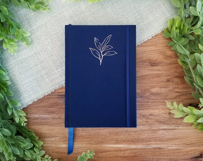Pre-made Bullet Planner - Navy Blue - Etsy