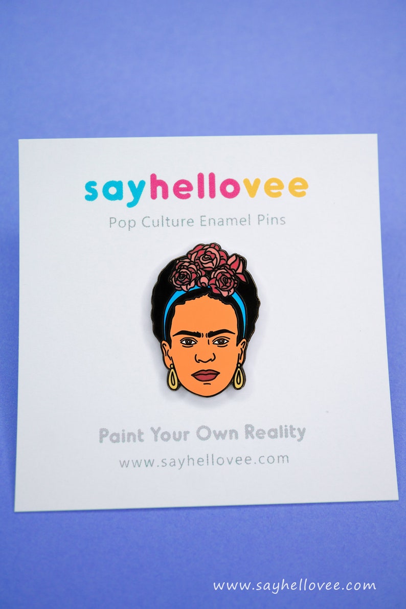 FRIDA.ARTIST Pin Enamel Pin Pop Culture Pins Lapel Pin - Etsy