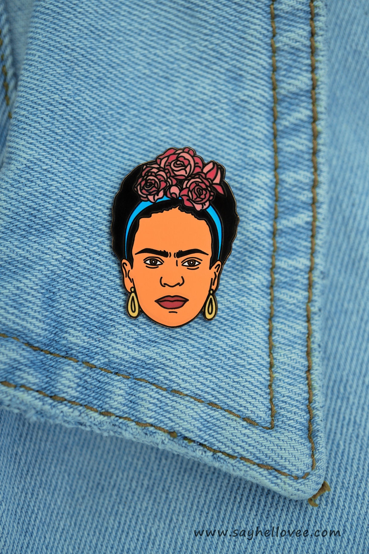 FRIDA.ARTIST Pin Enamel Pin Pop Culture Pins Lapel Pin - Etsy