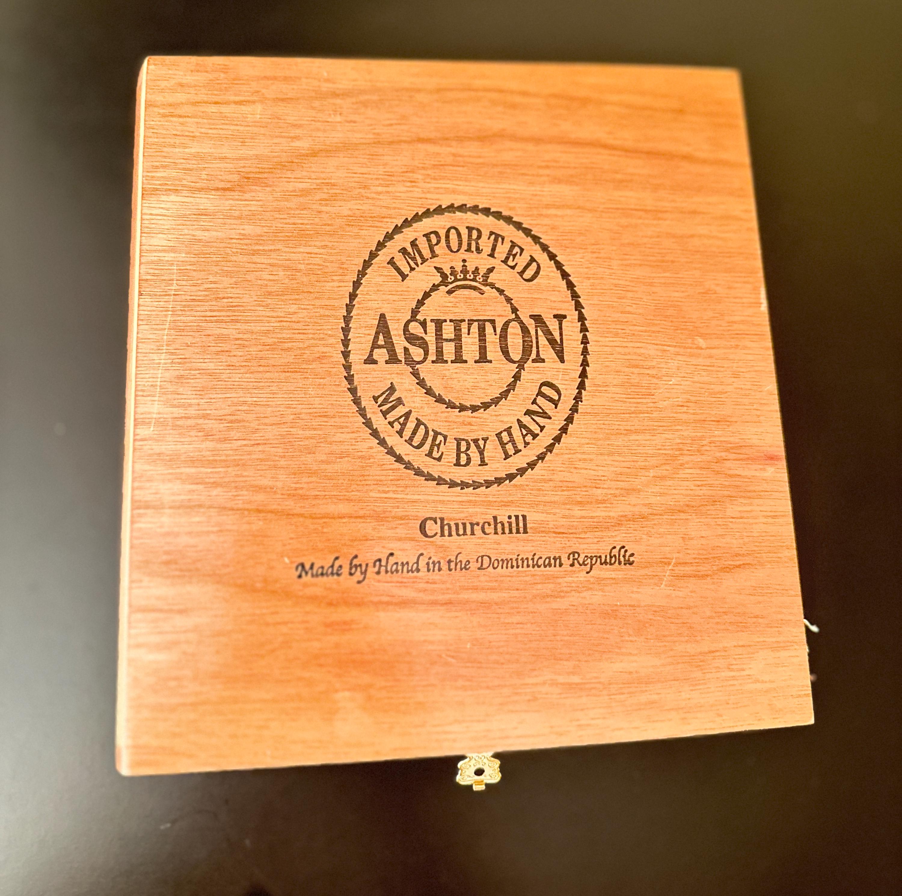 Ashton Churchill Empty Wooden Cigar Box Made in the DR *local Pickup ...