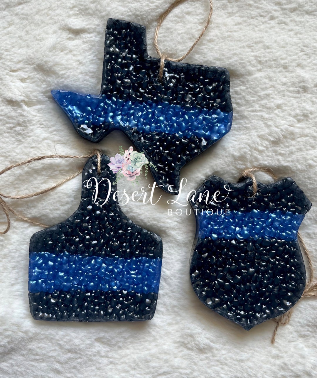 Back the Blue Freshie, Police Car Air Freshener Car Scent, Car Candle ...