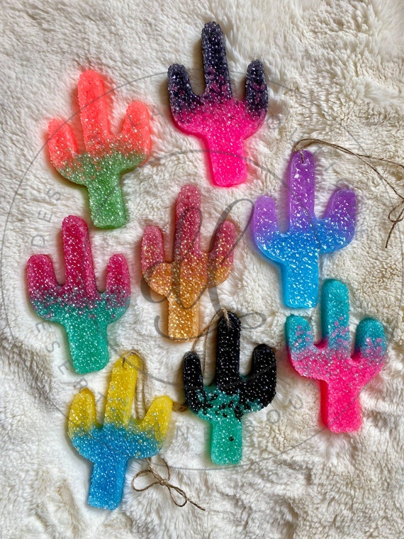 Large Ombré Cactus Car Air Freshener Cactus Freshie Cactus - Etsy