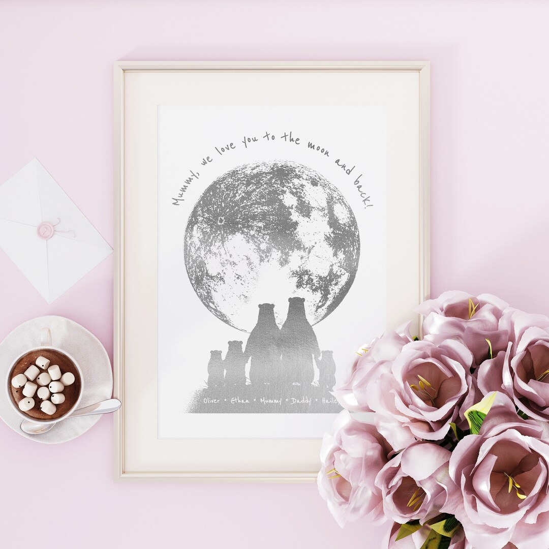 Mummy, Nanny, Granny Bear & Children's Names, Mother's Day Gift Idea ...