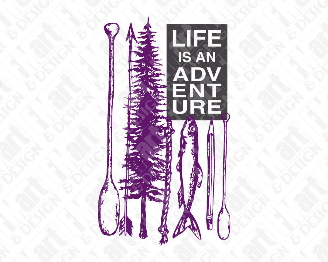 SVG DXF PNG Life is an Adventure - Etsy