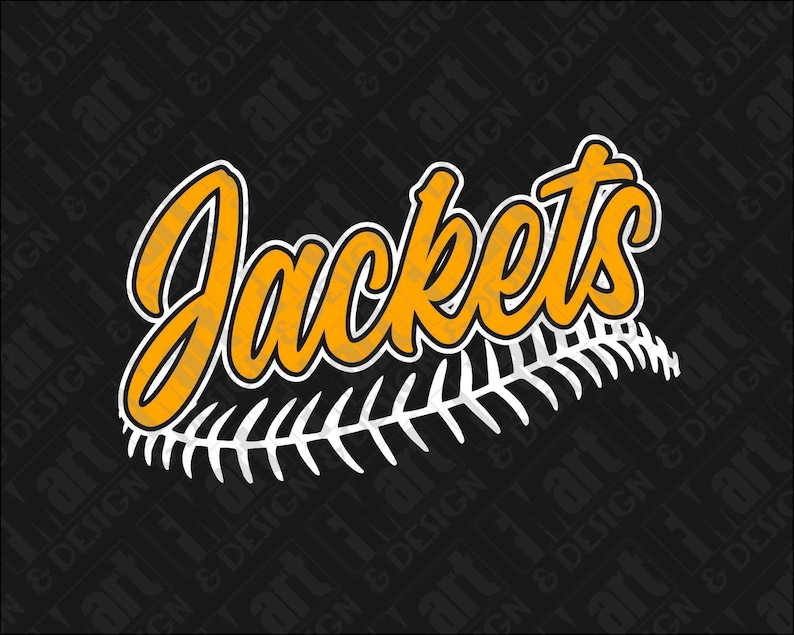 SVG DXF PNG Jackets Baseball Team Instant Download - Etsy