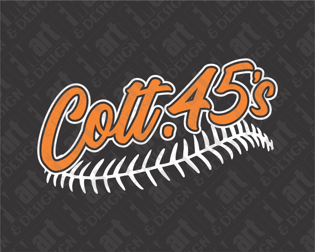 SVG DXF PNG Colt 45s Baseball Team Logo Instant Download - Etsy