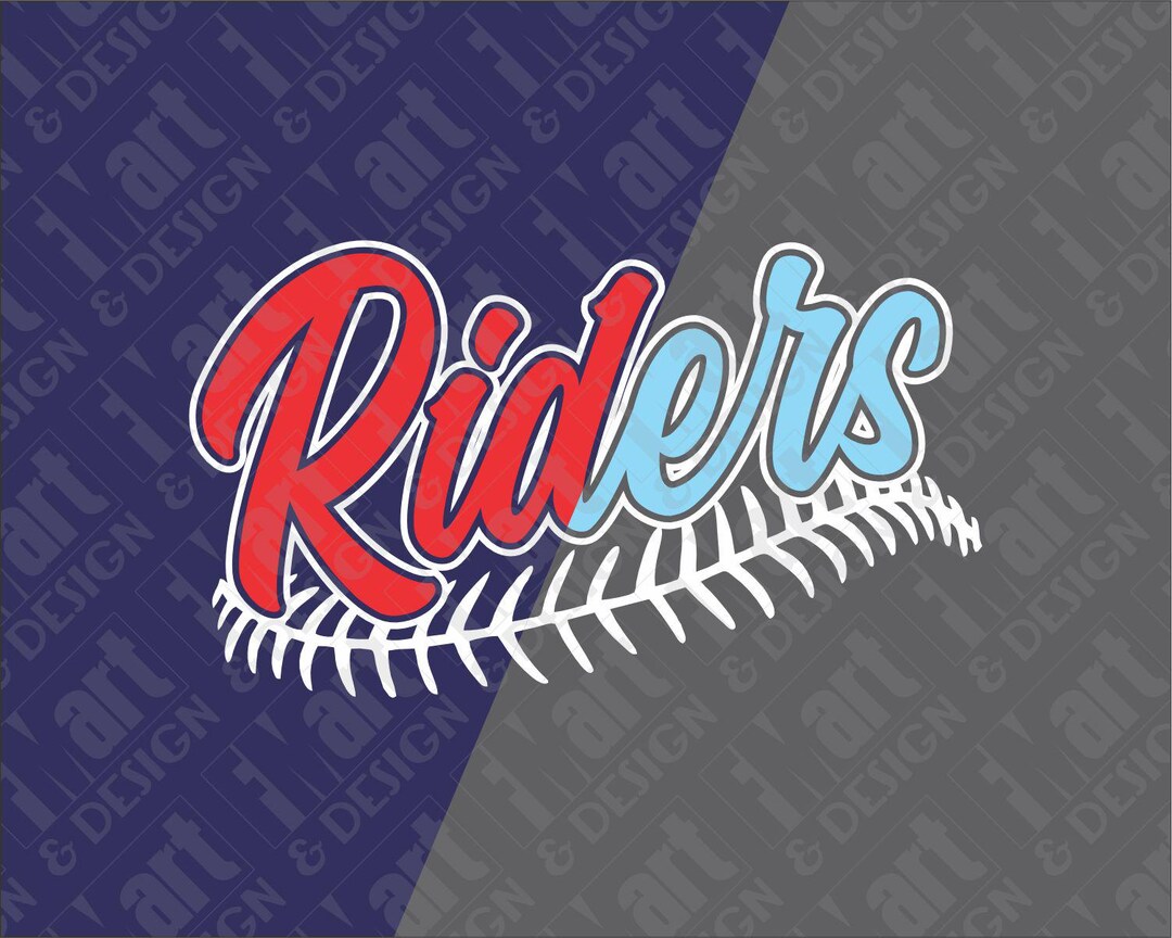 SVG DXF PNG Riders Baseball Team Logo Instant Download - Etsy