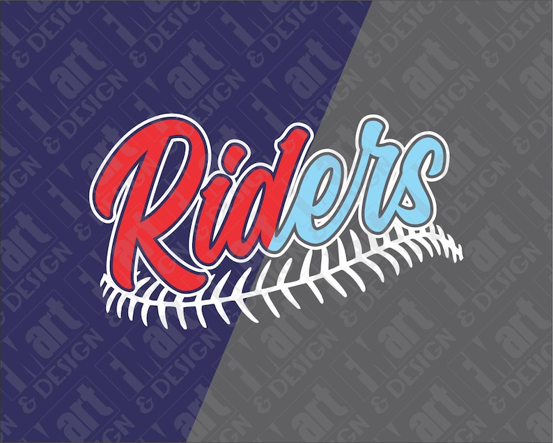 SVG DXF PNG Riders Baseball Team Logo Instant Download - Etsy