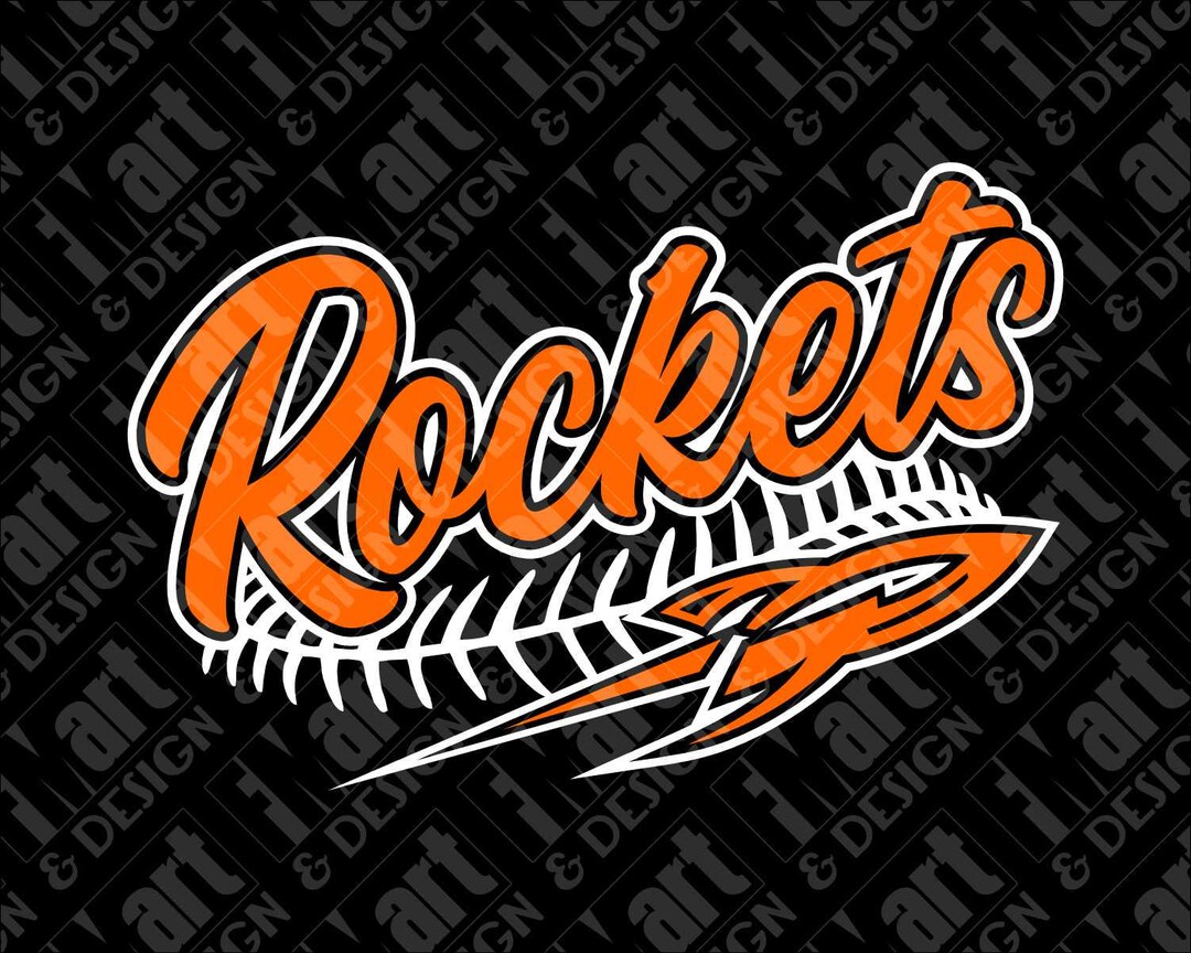SVG DXF PNG Rockets Baseball Team Logo Instant Download - Etsy