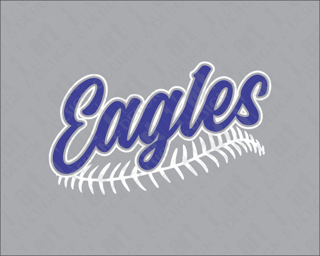 SVG DXF PNG Eagles Baseball Team Instant Download - Etsy