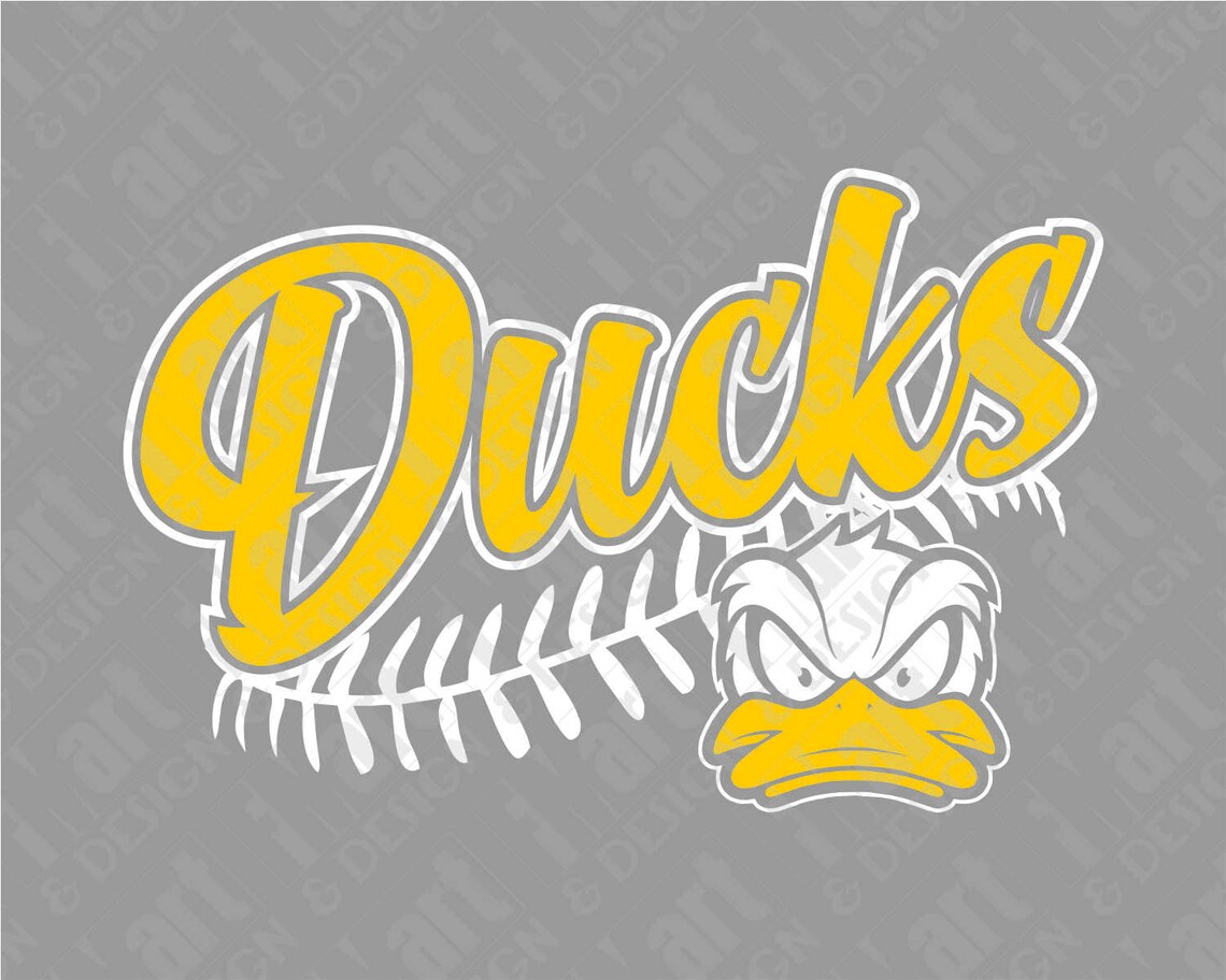 SVG DXF PNG Ducks Baseball Team Logo Instant Download - Etsy