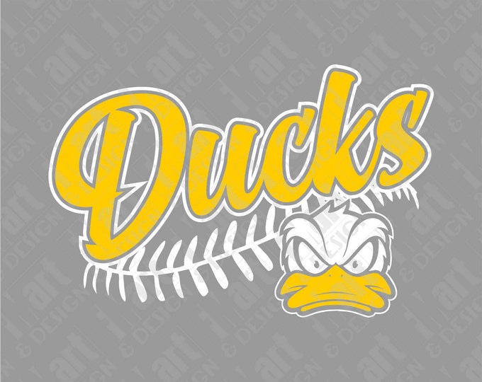 SVG DXF PNG Ducks Baseball Team Logo Instant Download - Etsy