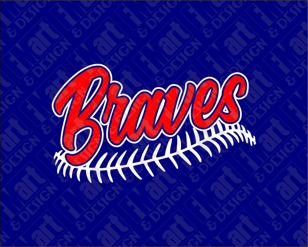 SVG DXF PNG Braves Baseball Team Logo Instant Download - Etsy