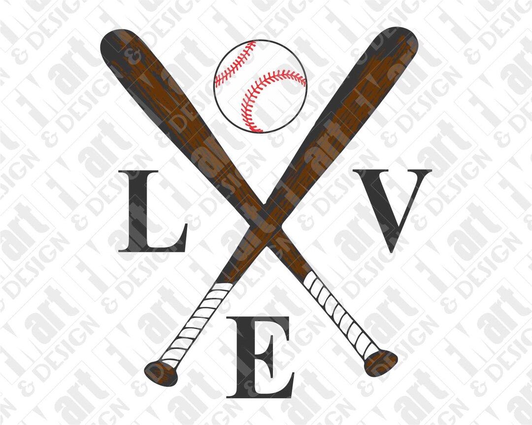 SVG DXF PNG Baseball Love - Etsy