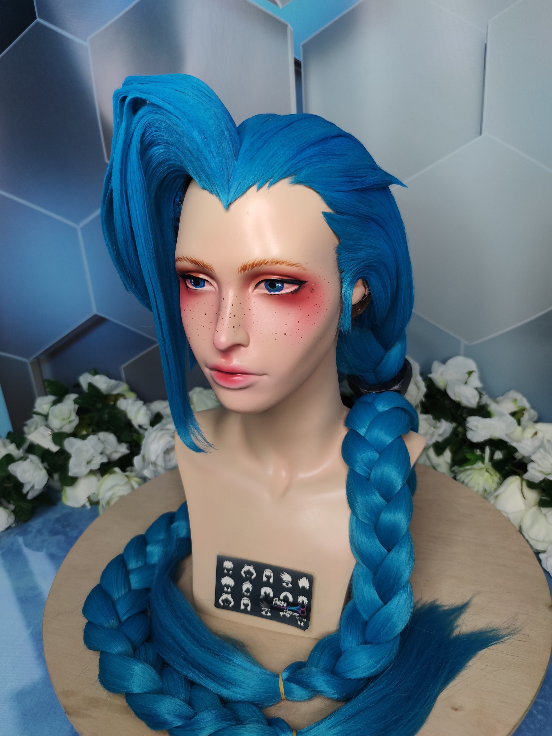 Inspired Jinx Cosplay Wig/ Blue Cosplay Wig - Etsy
