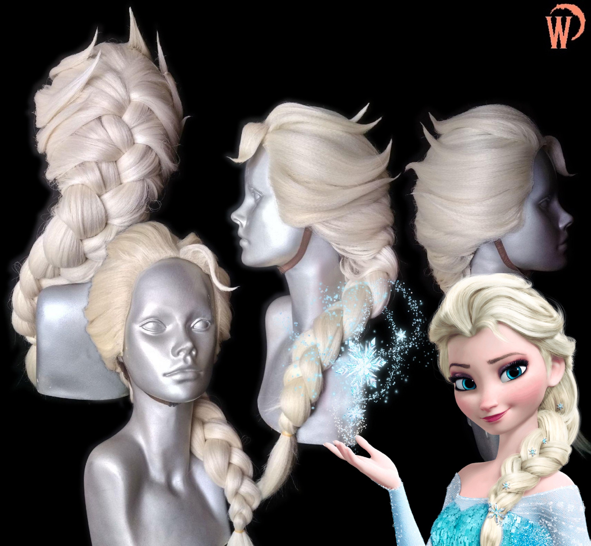 Inspired Elsa Blonde Cosplay Wig - Etsy