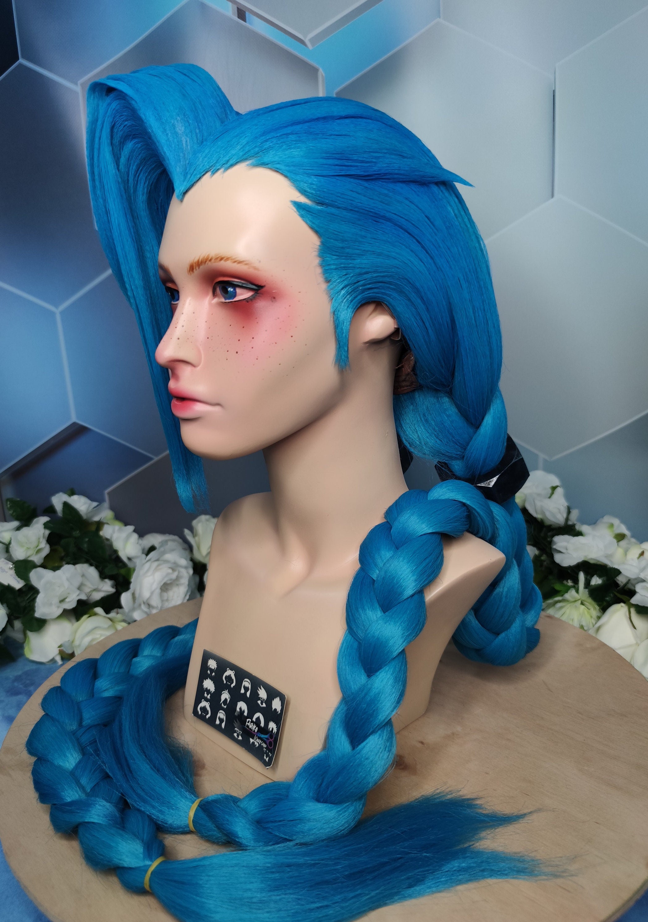 Inspired Jinx Cosplay Wig/ Blue Cosplay Wig - Etsy