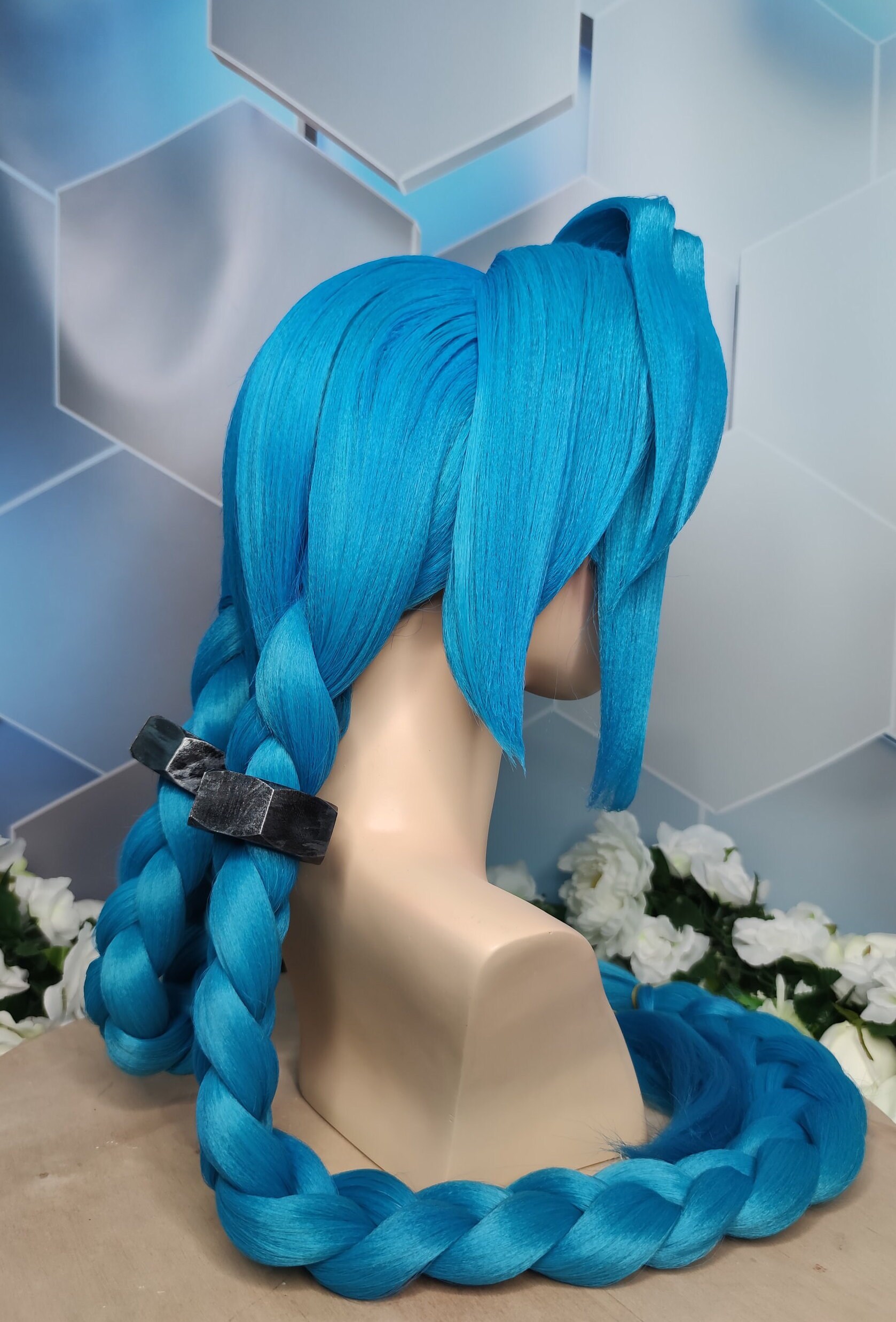 Inspired Jinx Cosplay Wig/ Blue Cosplay Wig - Etsy
