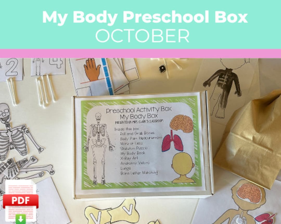 My Body Preschool Activity Kit | Printable Lessons | Anatomy| Preschool ...