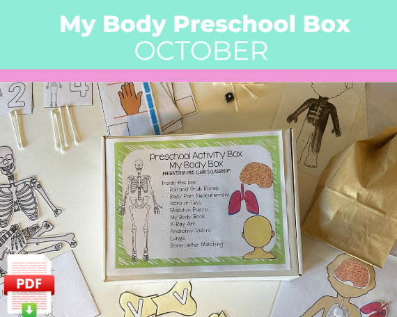 My Body Preschool Activity Kit Printable Lessons Anatomy - Etsy