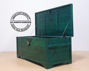 Green Storage Trunk - Etsy