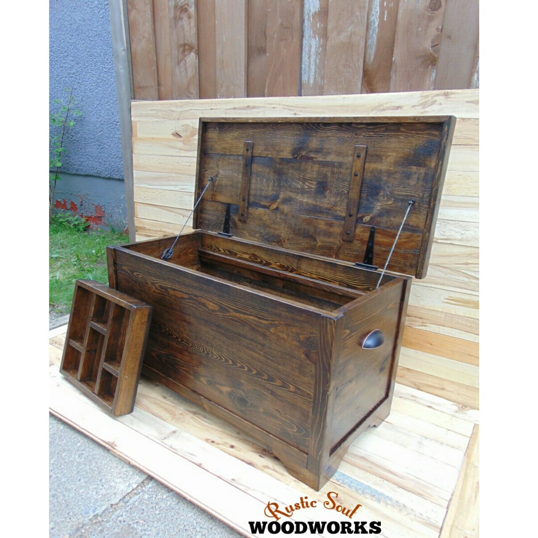 Dark Walnut Hope Chest 34x15x20 - Etsy