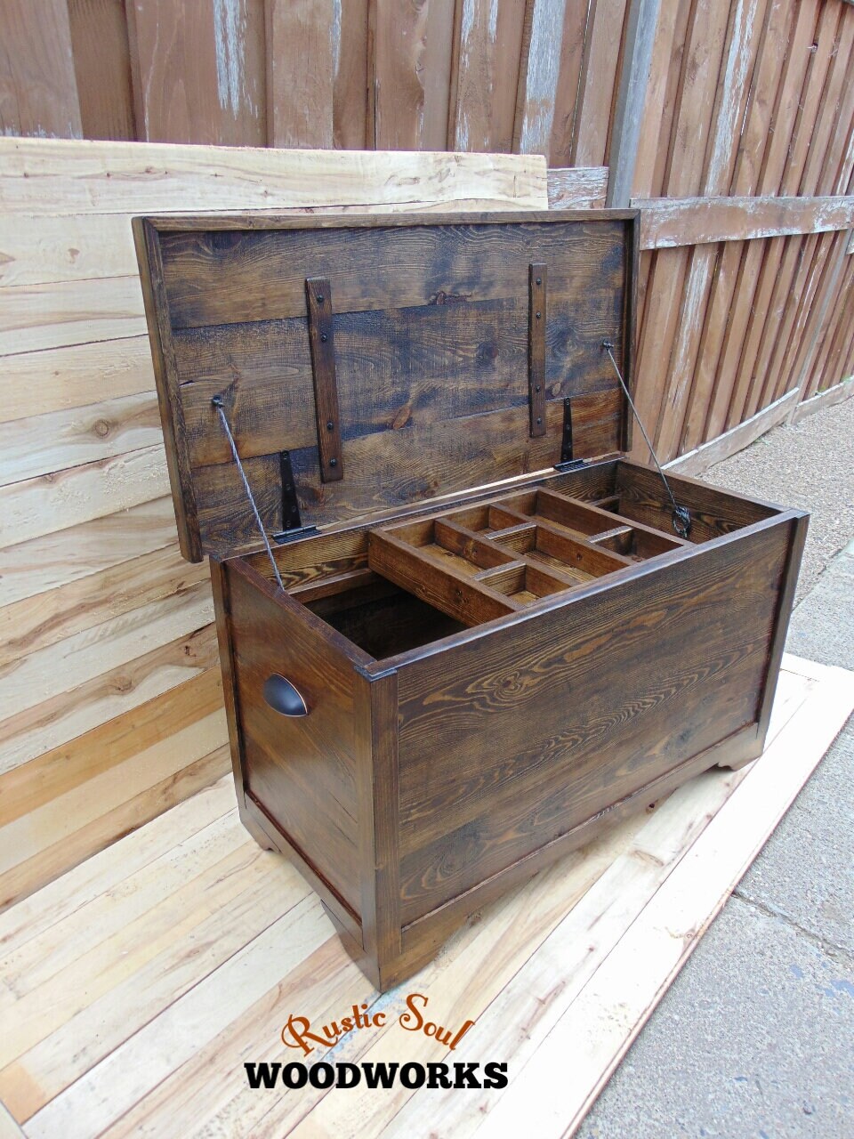 Dark walnut hope chest 34x15x20 | Etsy