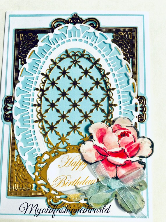 Romantic Old Fashioned Vintage Style Birthday Card for Special - Etsy