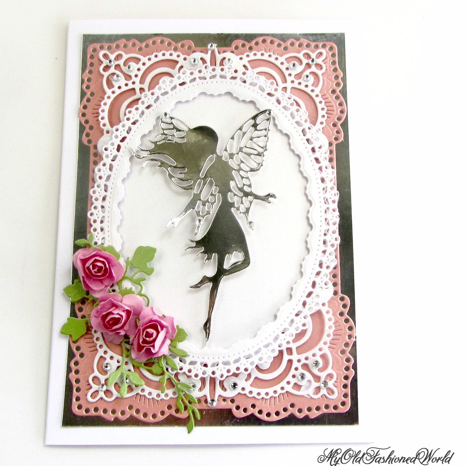 Old Fashioned Vintage Style Silver Fairy Card for a Special Girl, Any ...