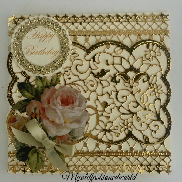 Vintage Style Card - Etsy