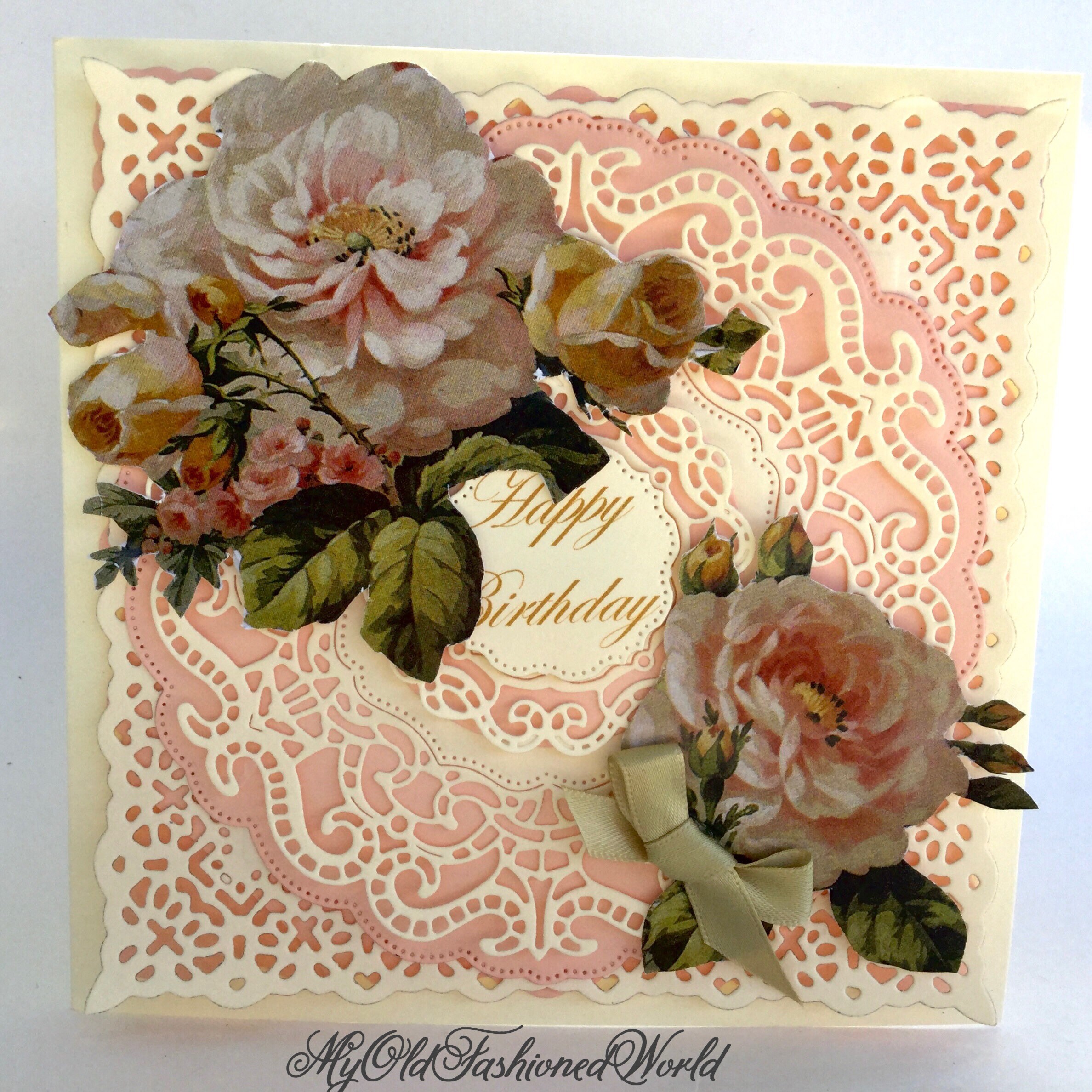 Romantic Old Fashioned Vintage Style Birthday Card for a - Etsy Ireland