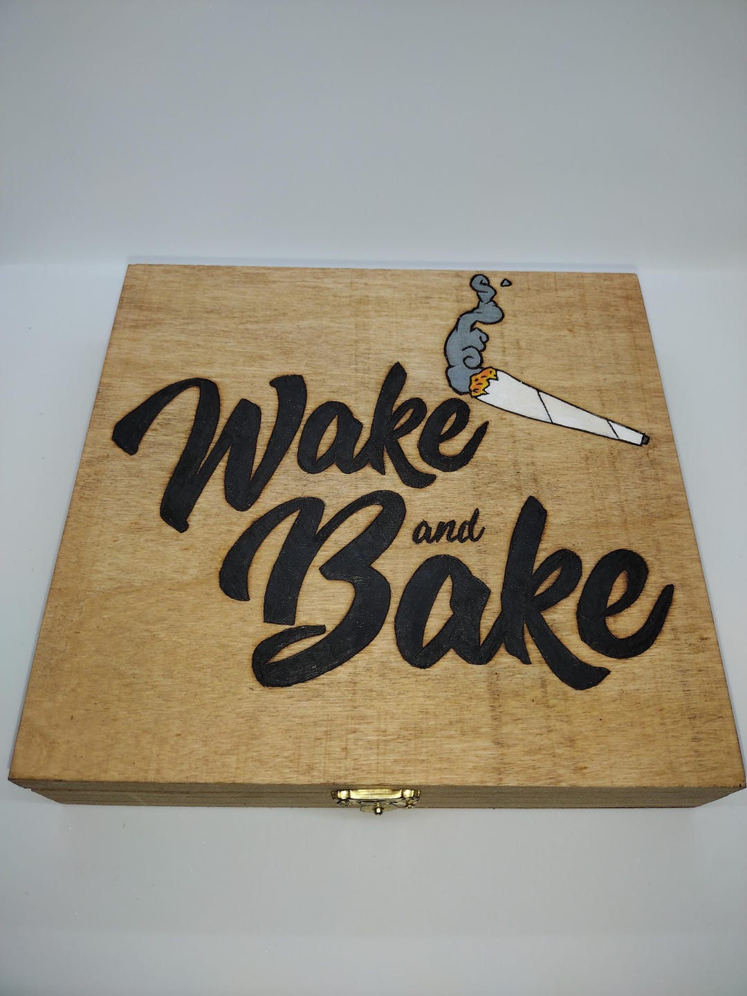 Wake and Bake Custom Engraved Cigar/ Stash Box - Etsy
