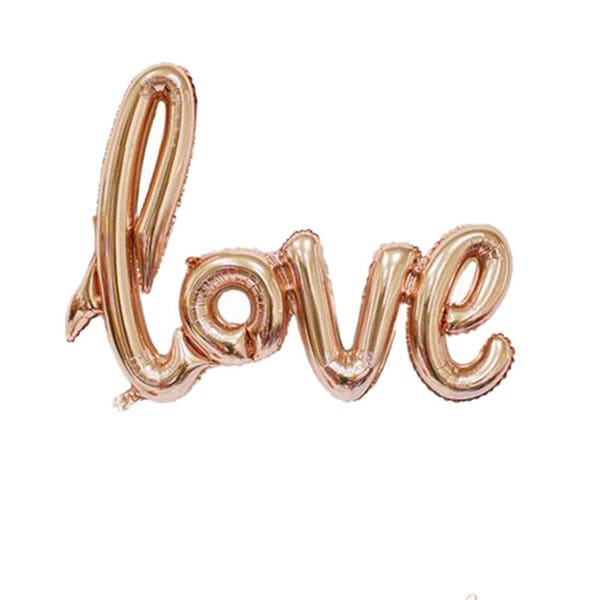 Love Script Balloon - Etsy