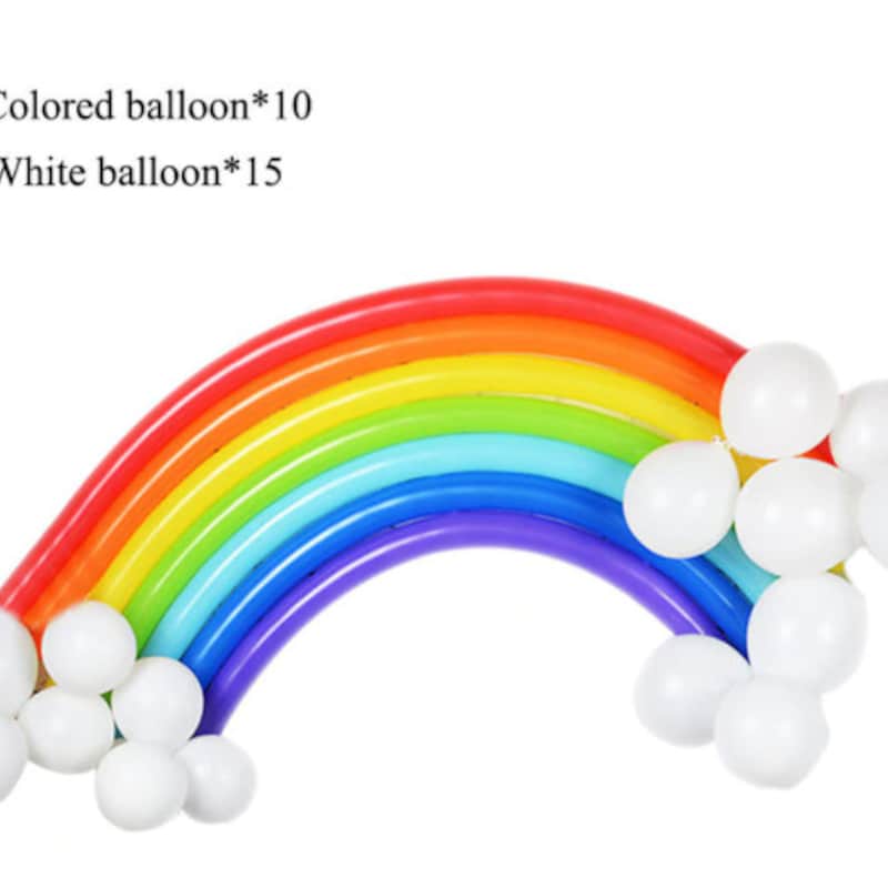 Rainbow Balloons - Etsy