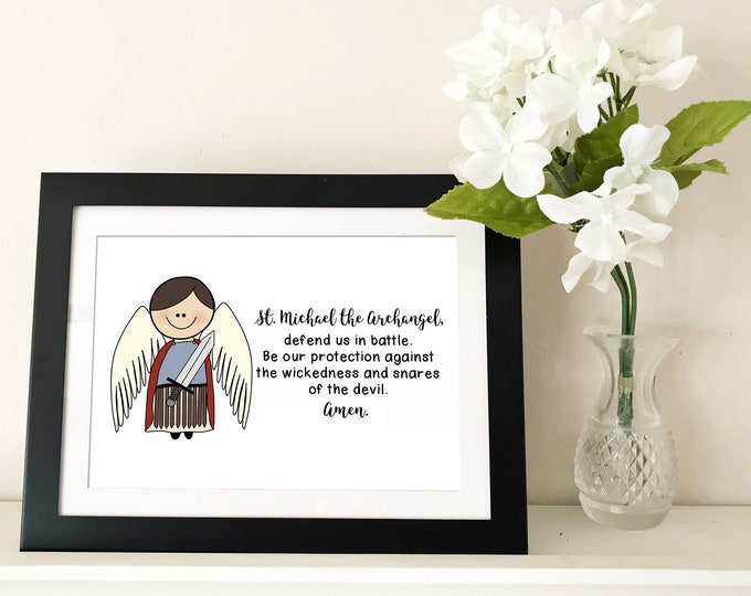 St. Michael the Archangel Catholic Prints Catholic Printable Catholic ...