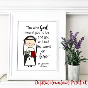 St. Catherine of Siena / Catholic Printable / Catholic Quote / Catholic ...