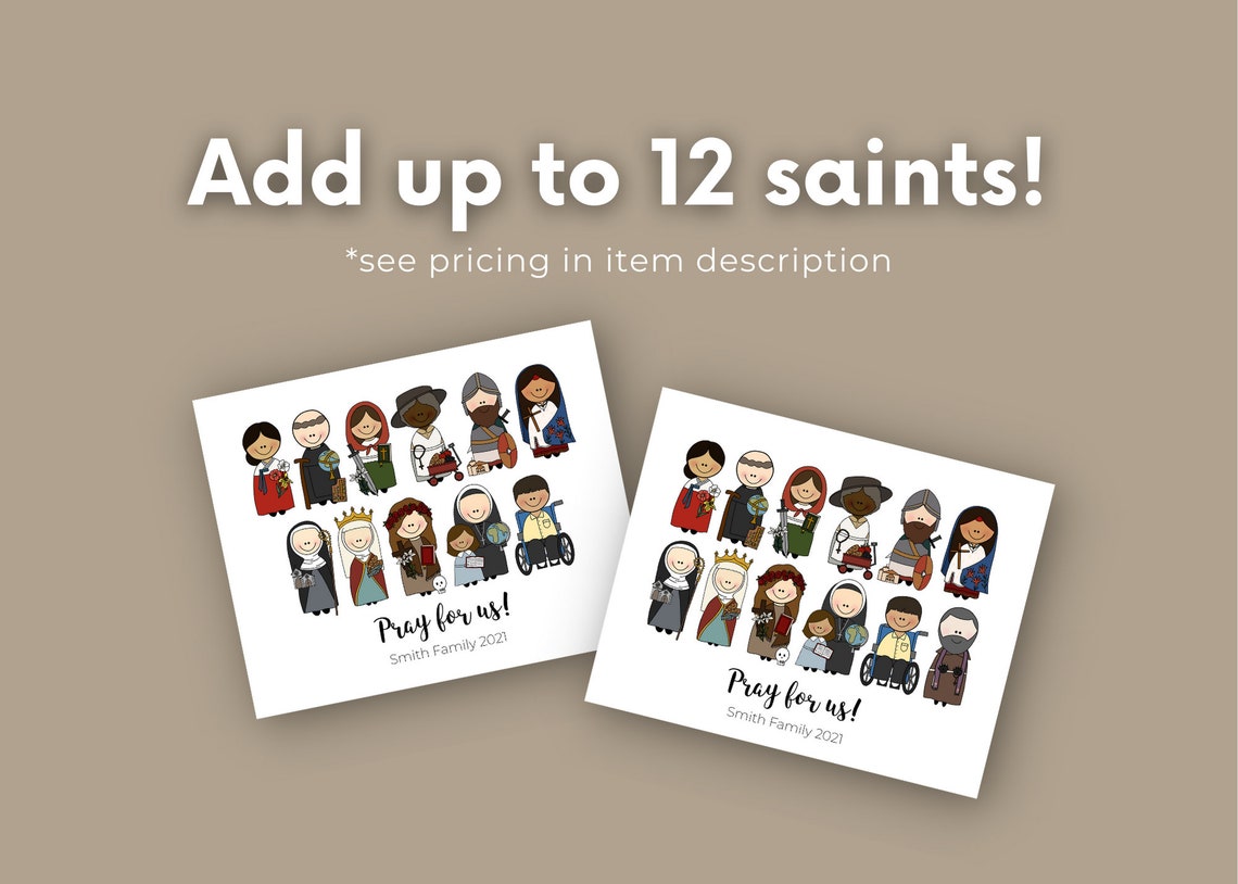 Personalized Family Saint Litany Prints / Catholic Family / Catholic ...