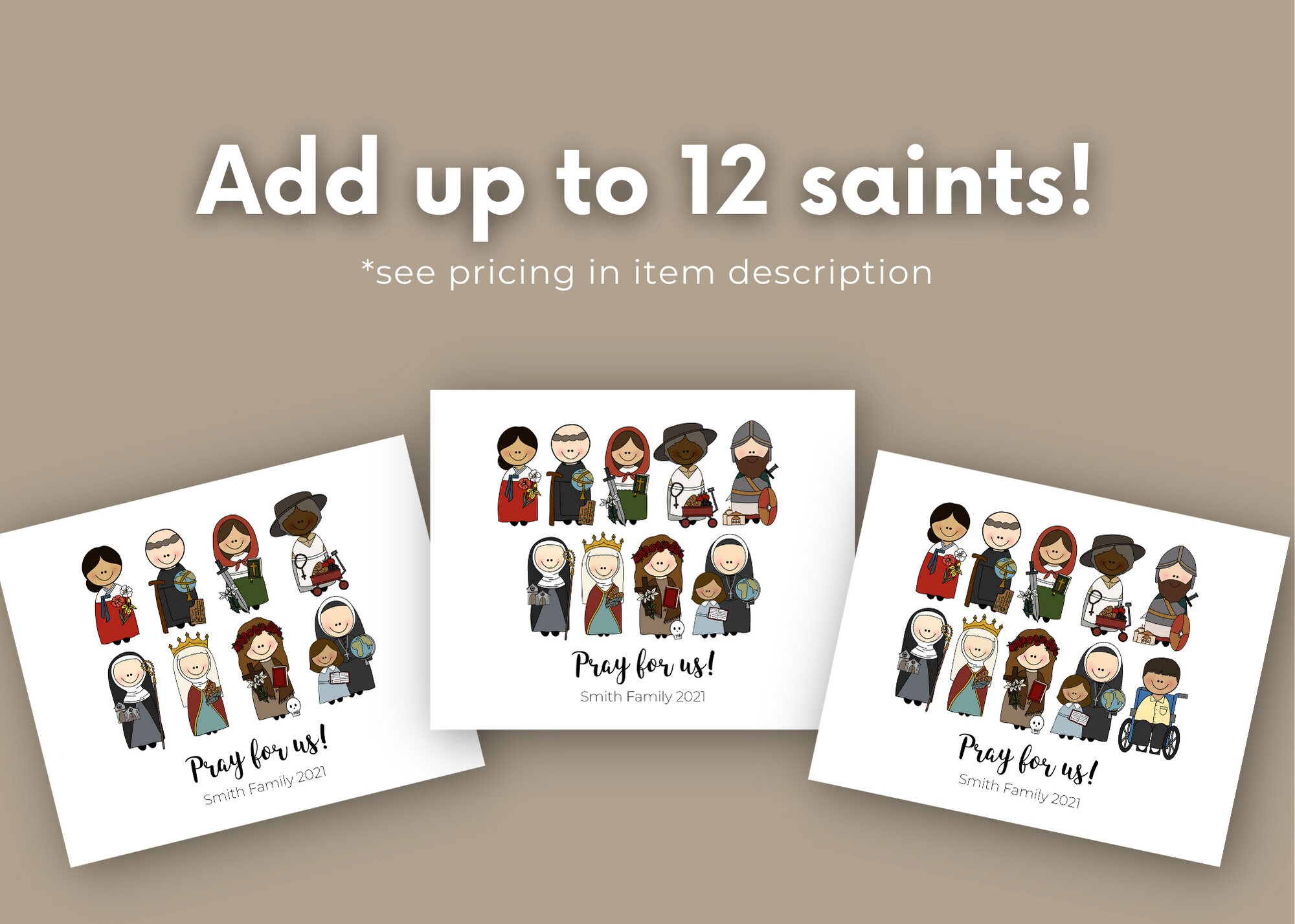 Personalized Family Saint Litany Prints / Catholic Family / Catholic ...