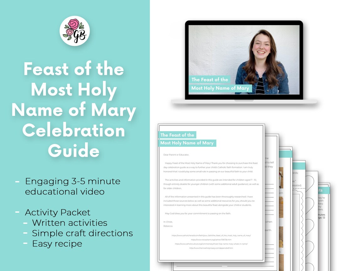 Feast of the Most Holy Name of Mary Celebration Guide / Video Lesson ...