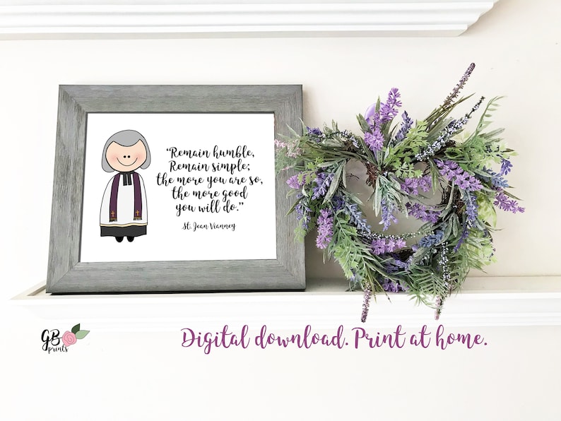 St. Jean Vianney Catholic Printable Catholic Quote Catholic - Etsy