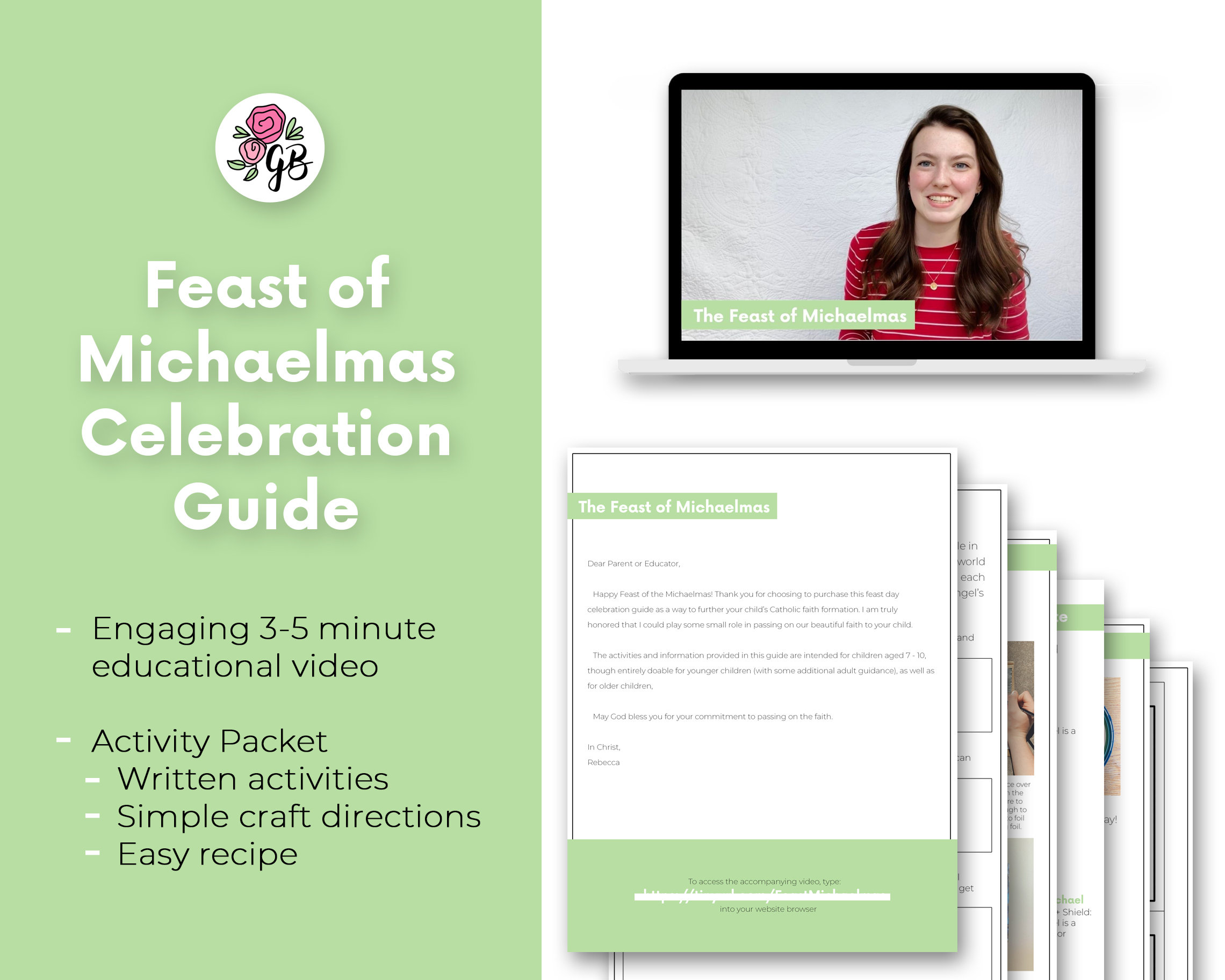Feast of Michaelmas Celebration Guide / Video Lesson / Activity Packet ...