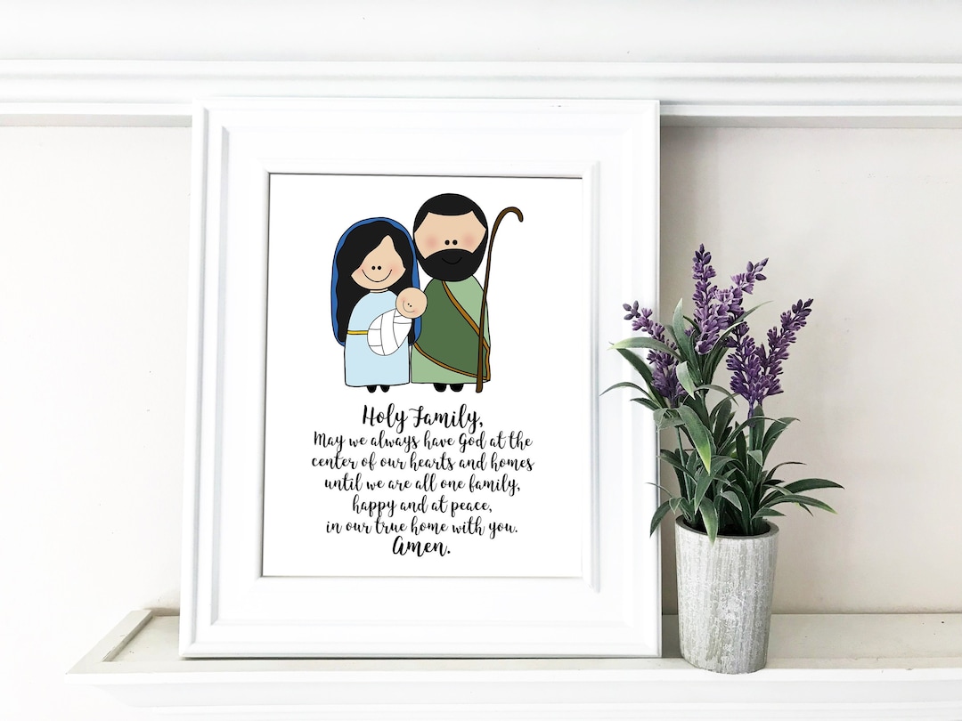 Holy Family Digital Download, Nativity Printable, Holy Family for Kids ...