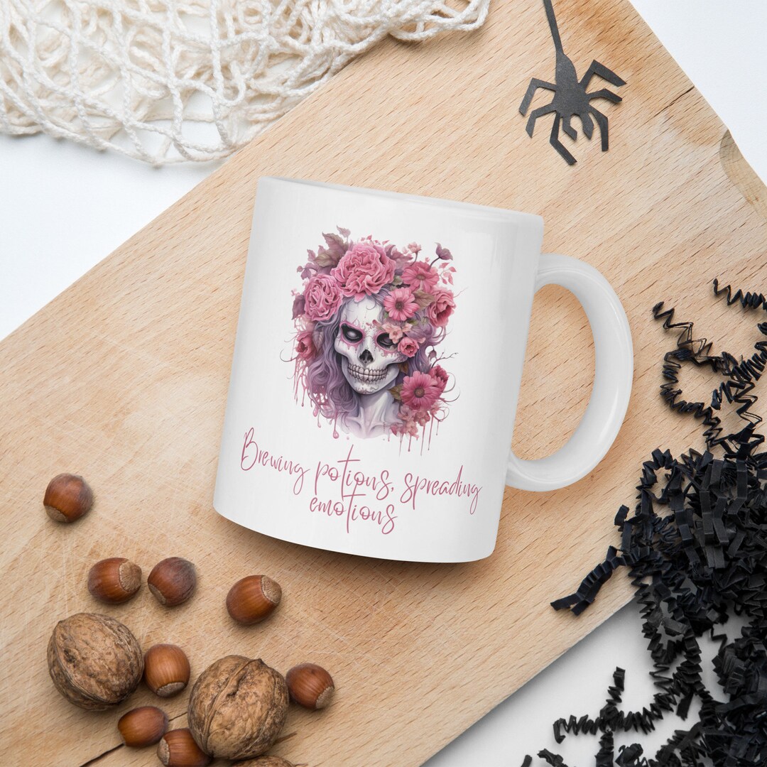 Brewing Potions Spreading Emotions Positive Vibes Mug Witchcraft Fan ...