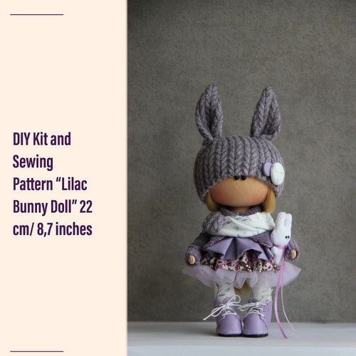Complete Sewing KIT Pattern for Making Textile Doll Emmylou - Etsy