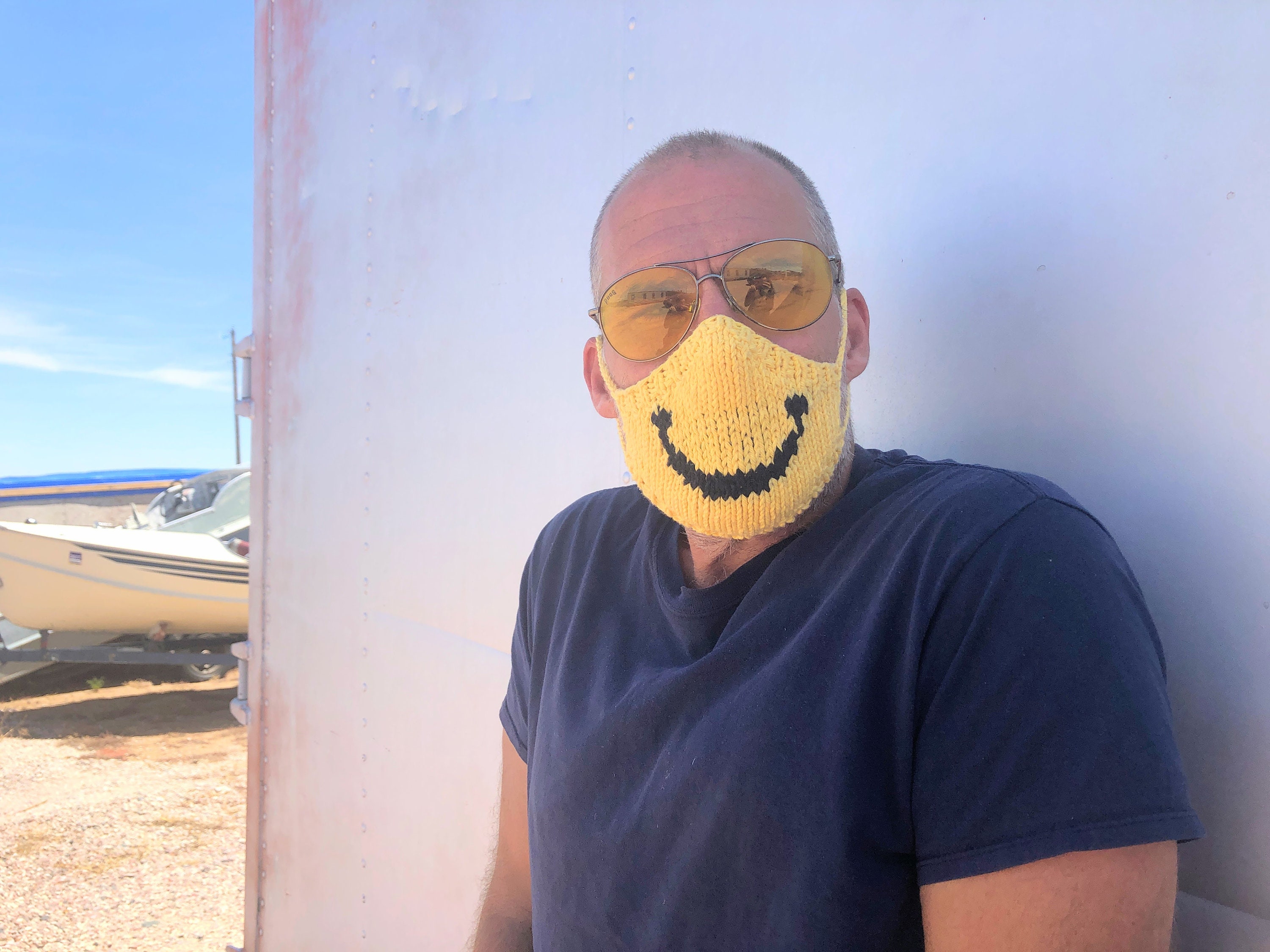 Easy Face Mask Knitting PATTERN, Have A Nice Day SMILE Mask, Knit Mask ...