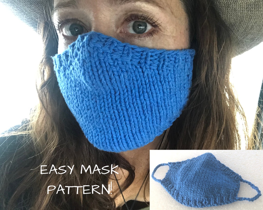 Easy Face Mask Knitting PATTERN, Knit Mask Pattern, Easy to Knit ...
