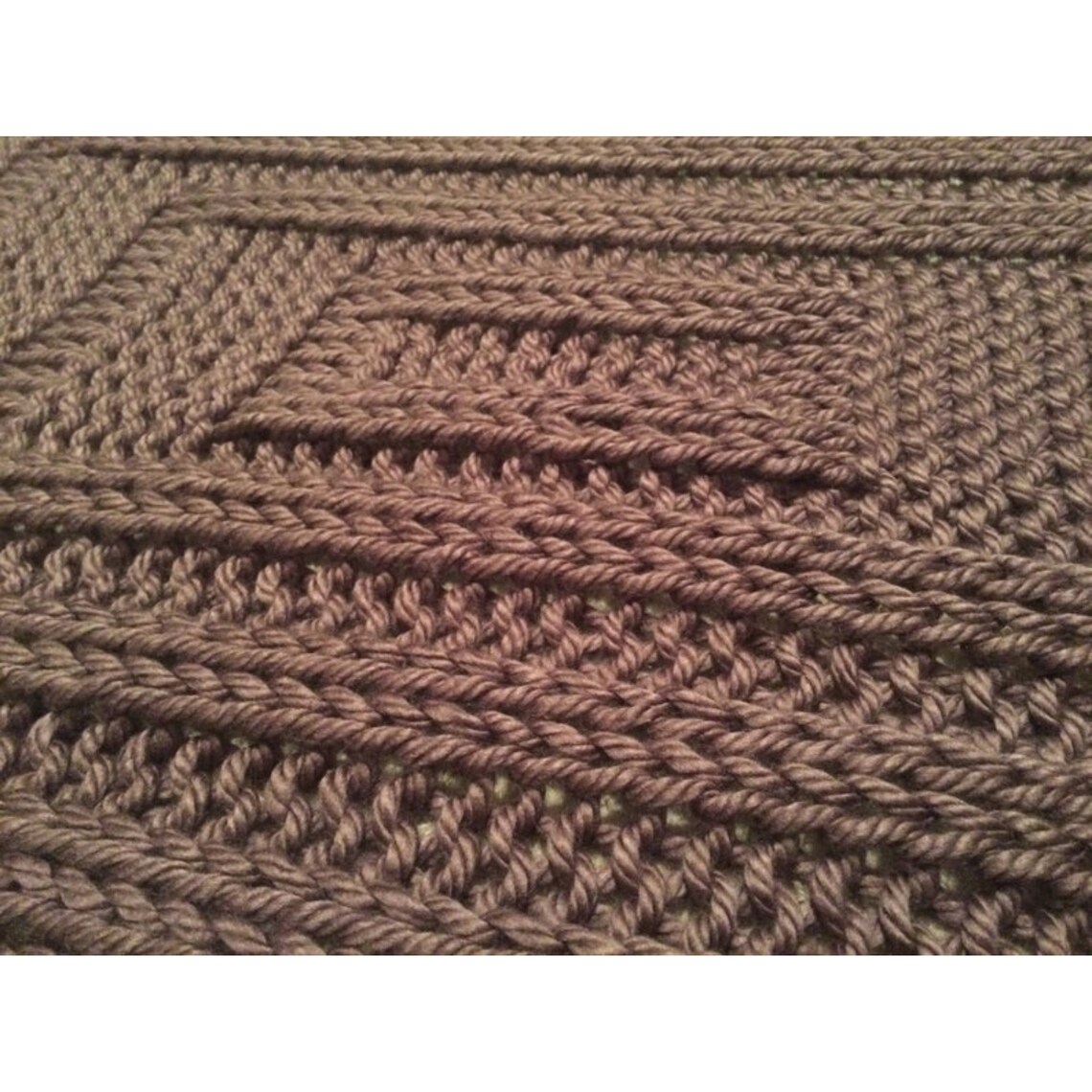 Blanket PATTERN Rectangle Ripples Chunky Blanket Baby - Etsy Denmark