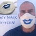 Easy Face Mask Knitting PATTERN LIPS Mask Smile Face Mask | Etsy