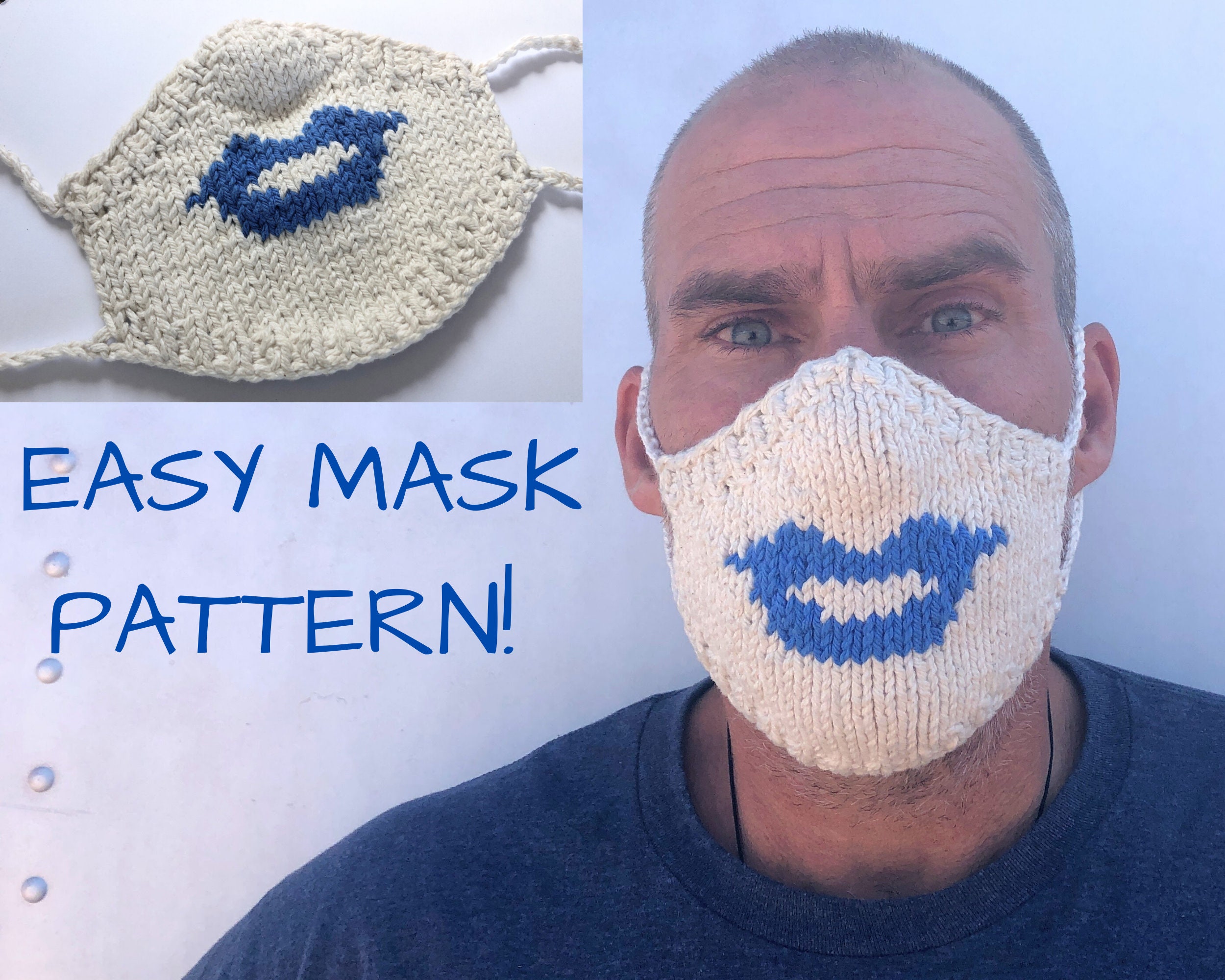 Knitting Pattern PACK, 9 Easy Face Mask PATTERNS, Bunny Mask, Lips Mask ...